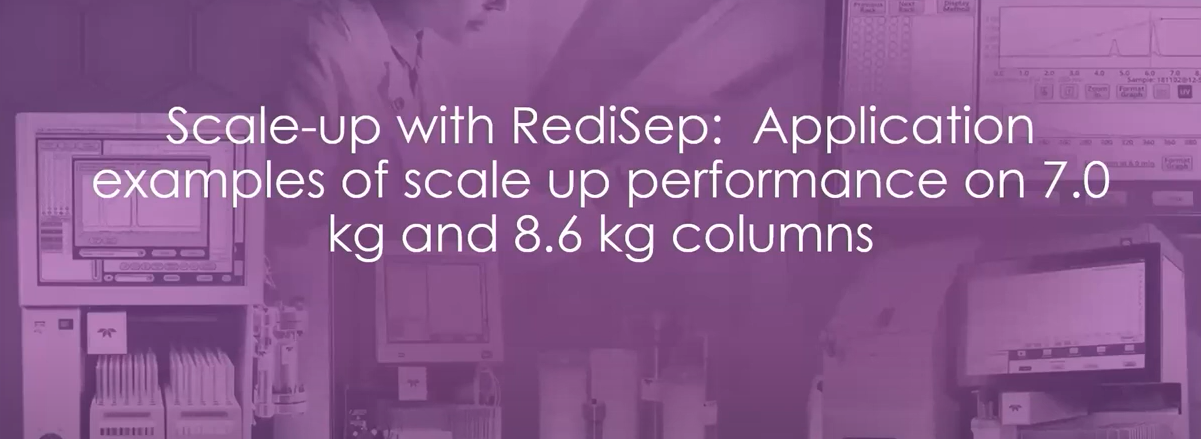 Scale up with RediSep: App Examples of scale up performance on 7.0 kg ...